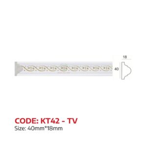 Phào nẹp tường KT42 - TV - NHỰA HÀ LINH - WEBSITE CHÍNH THỨC