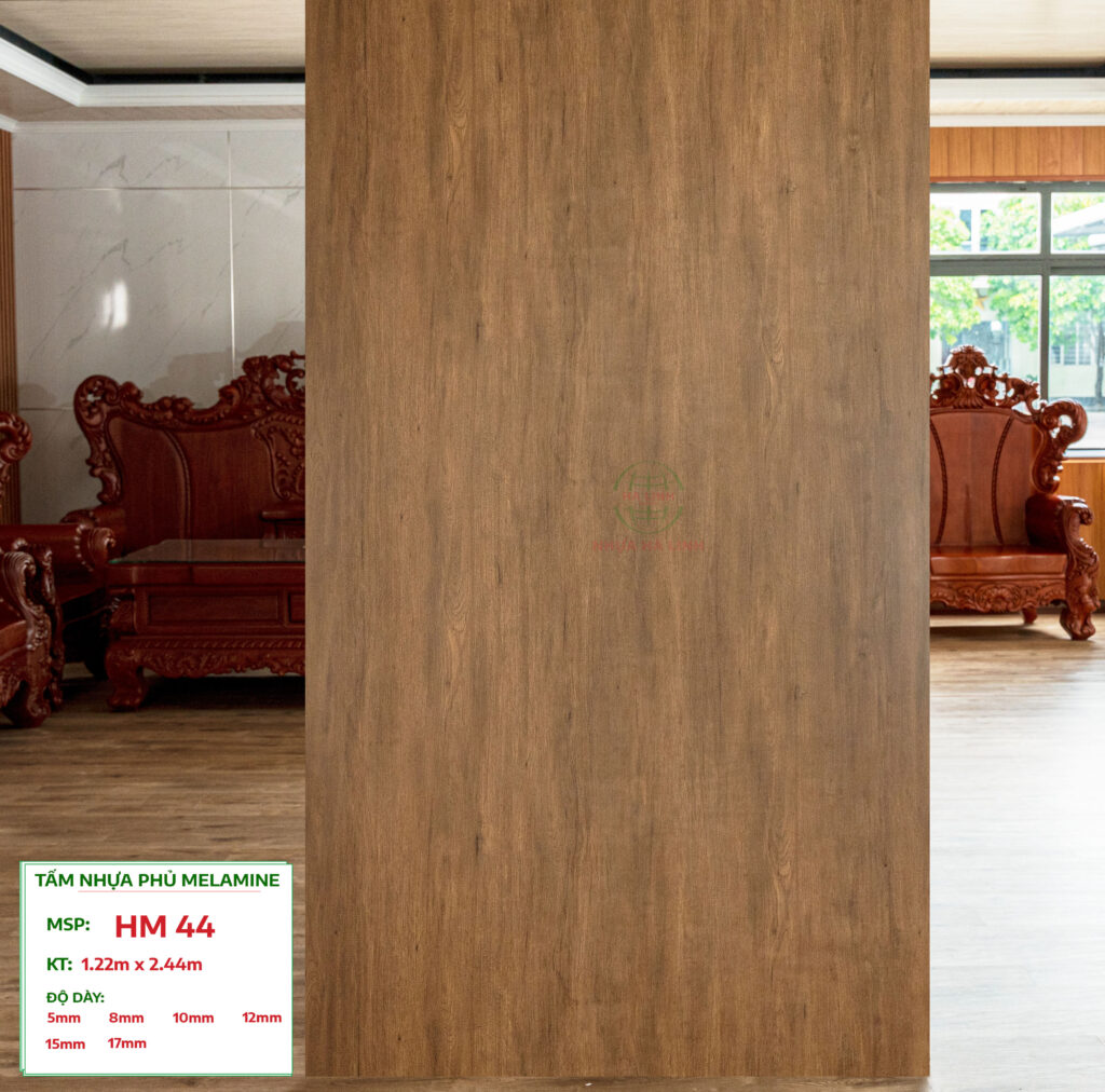 Tấm nhựa phủ Melamine - HM 44 - NHỰA HÀ LINH - WEBSITE CHÍNH THỨC